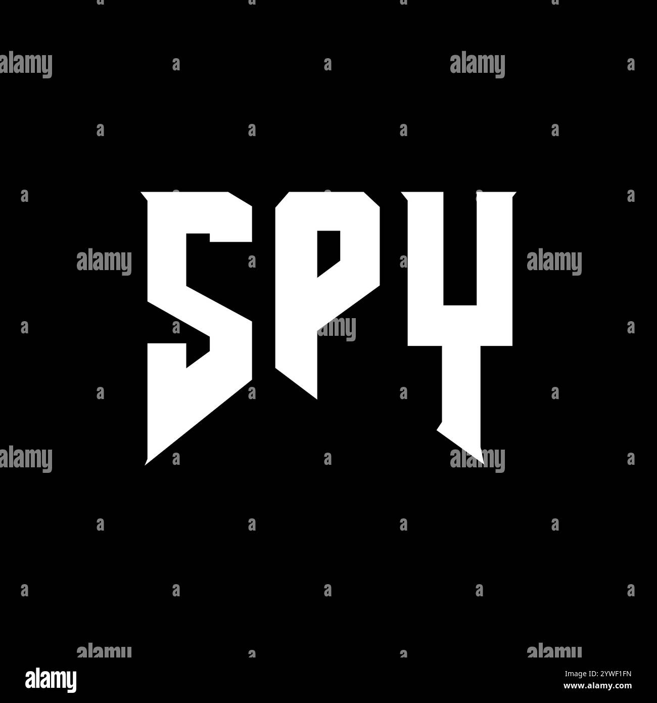 SPY letter logo design for technology company. SPY logo design black ...