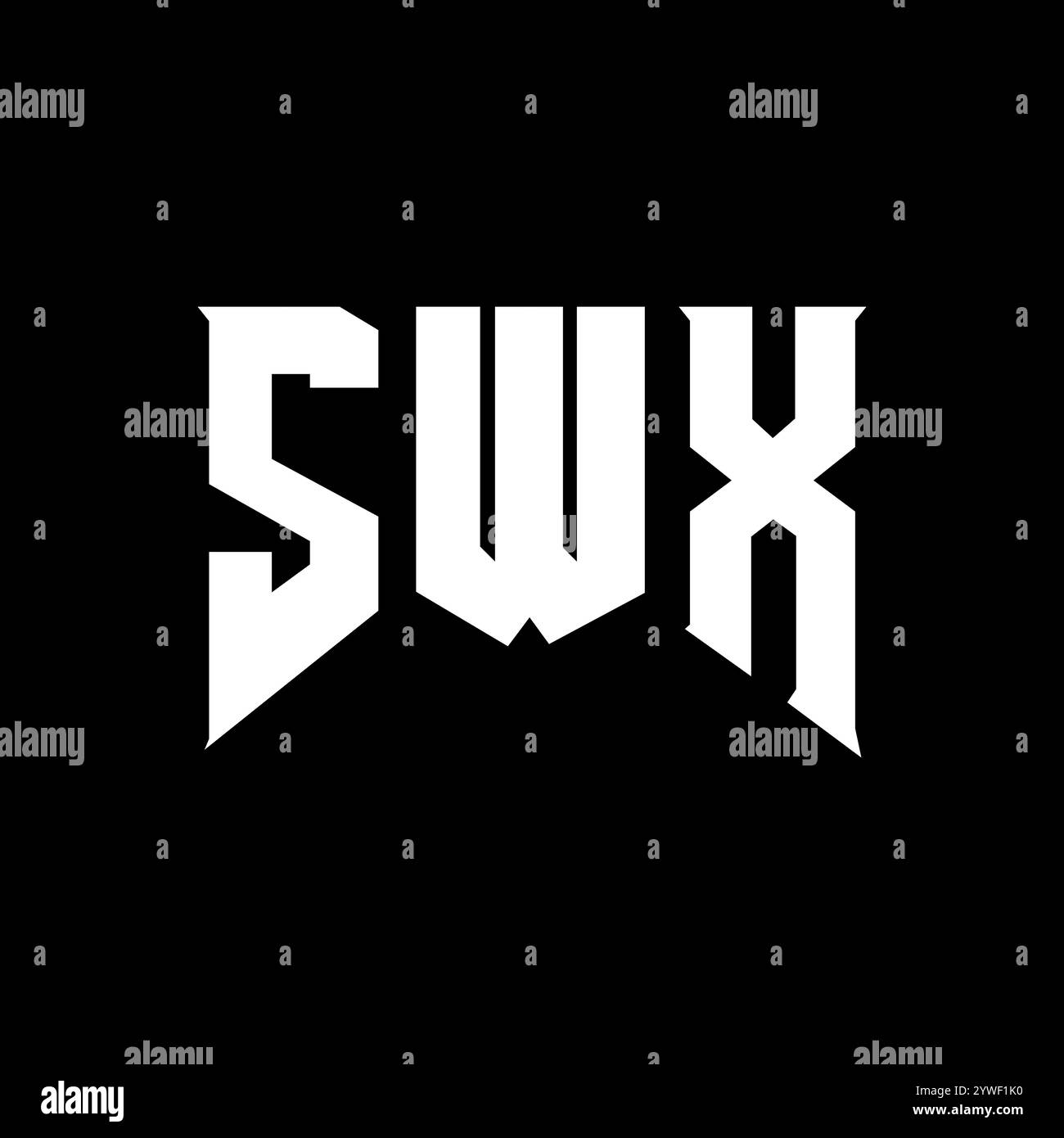 SWX letter logo design for technology company. SWX logo design black ...