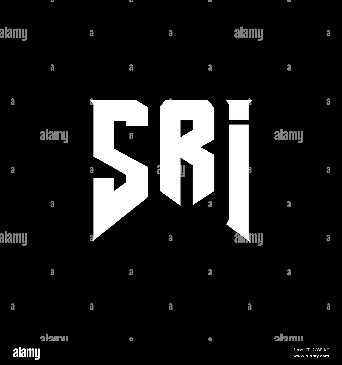 SRI letter logo design for technology company. SRI logo design black ...