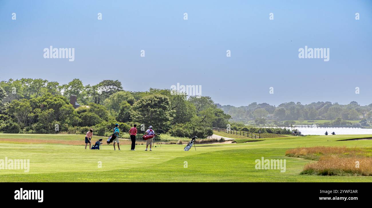 golfers playing gold at maidstone country club Stock Photo - Alamy