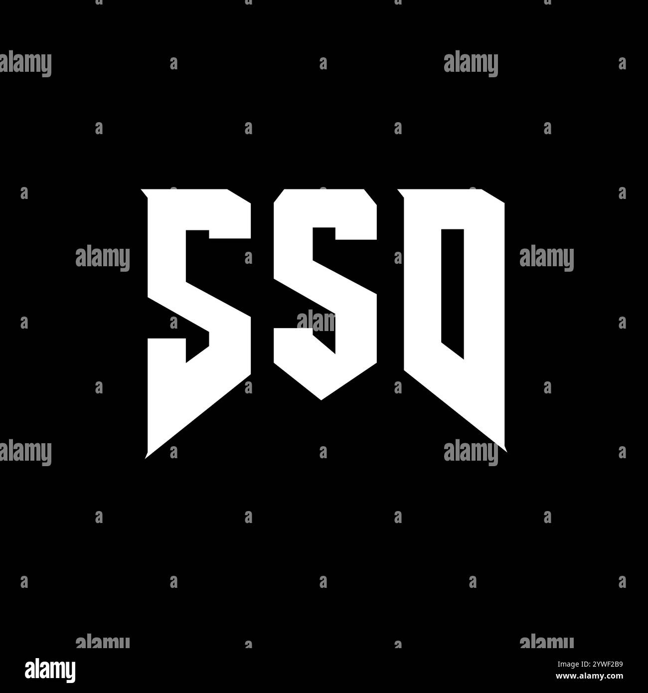 SSD letter logo design for technology company. SSD logo design black ...