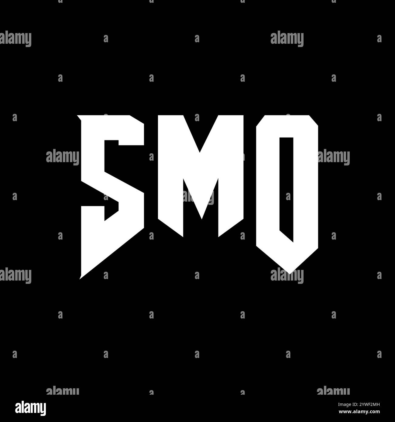 SMO letter logo design for technology company. SMO logo design black ...