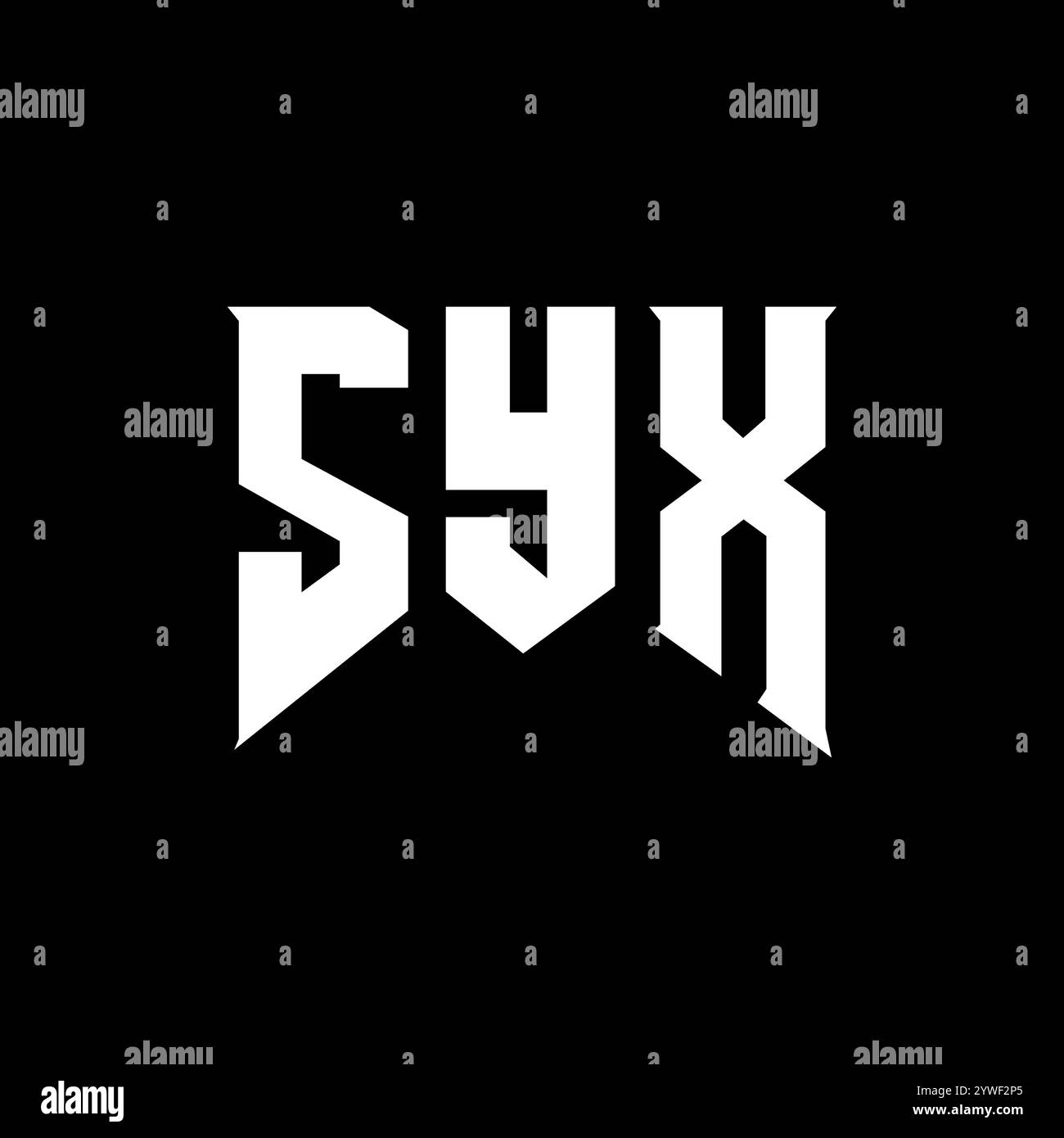 SYX letter logo design for technology company. SYX logo design black ...