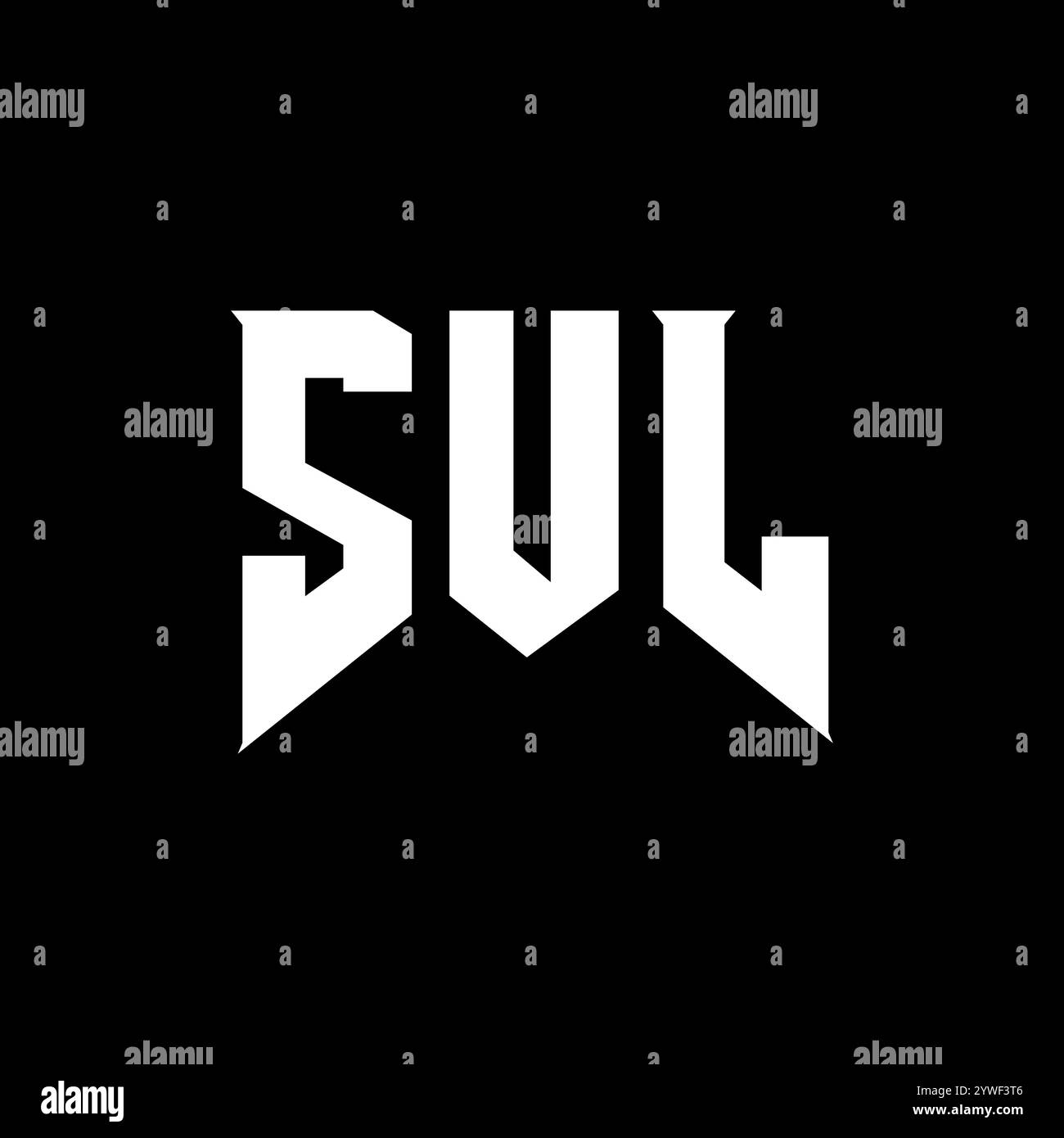 SUL letter logo design for technology company. SUL logo design black ...