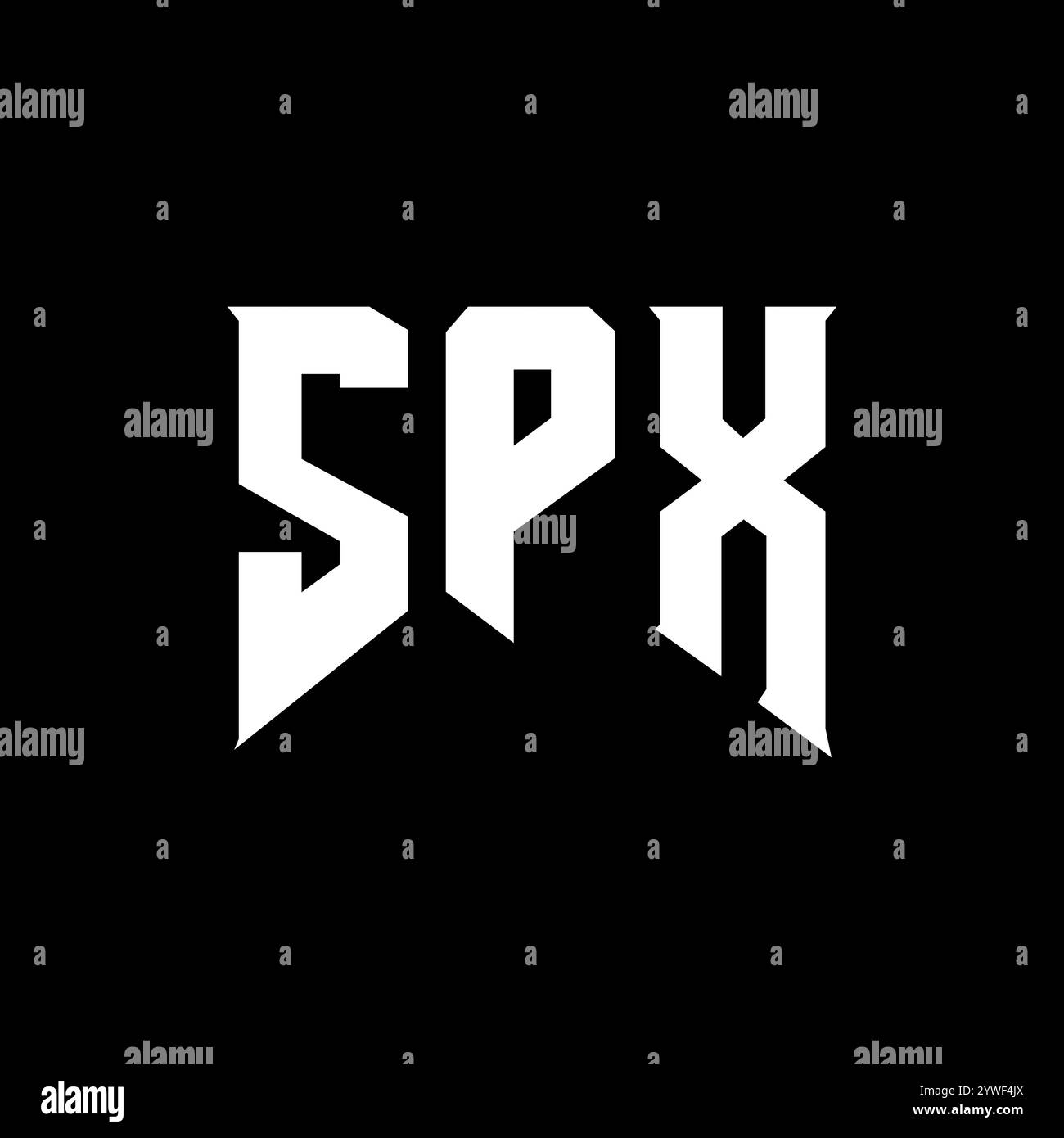 SPX letter logo design for technology company. SPX logo design black ...