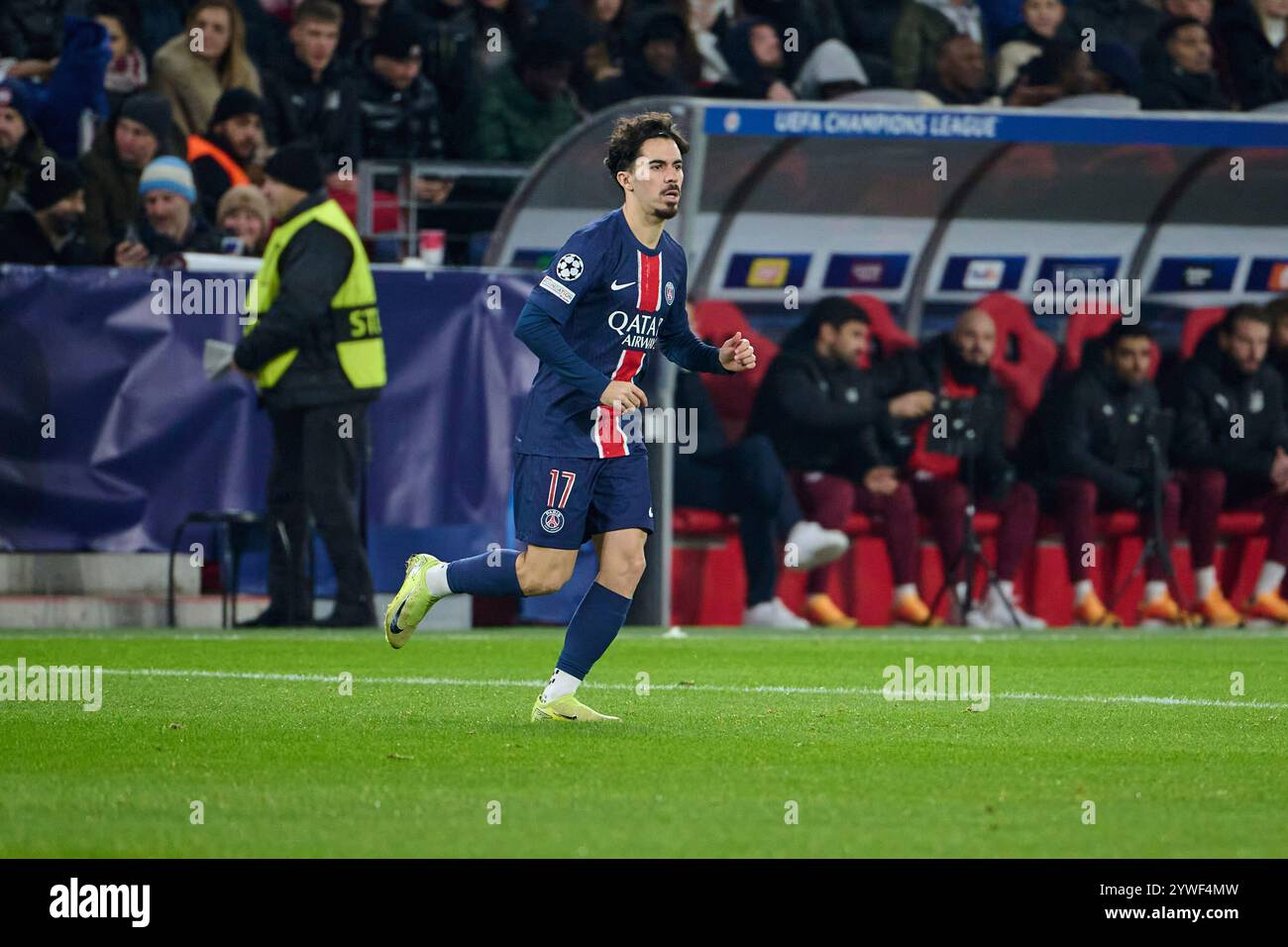 Salzburg, Österreich 10. Dezember 2024: Champions League - 2024/2025 - RB Salzburg vs. Paris ...