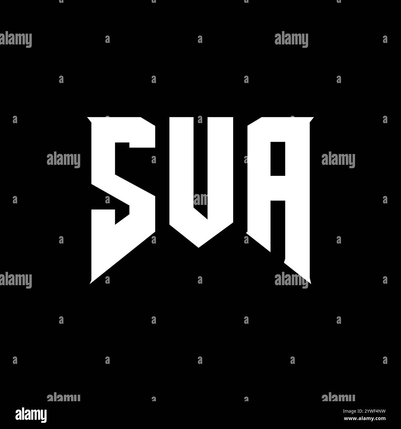 SUA letter logo design for technology company. SUA logo design black ...
