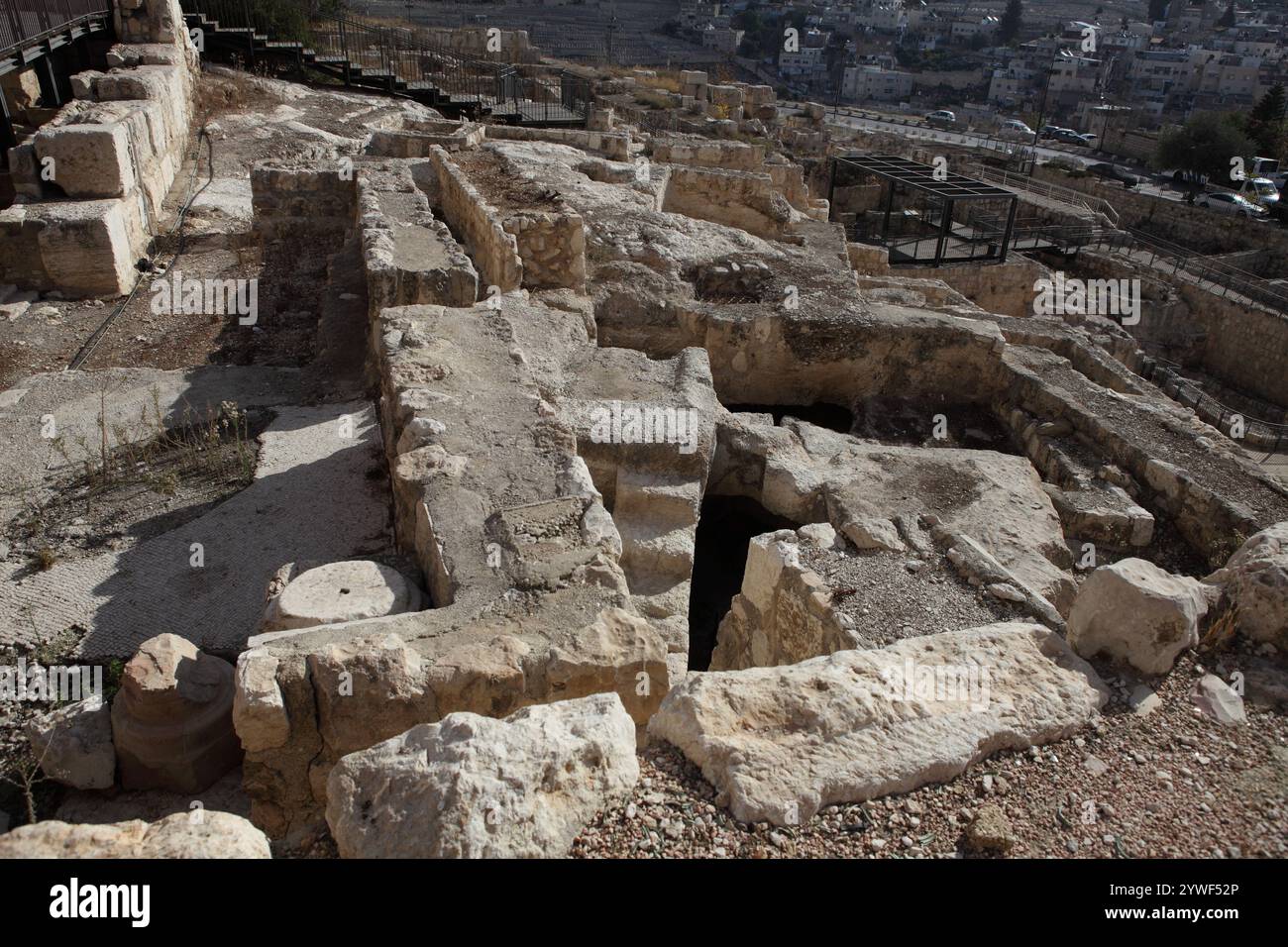 Remains of Mikvehs, Muslim Palaces & the Ophel at Davidson Center near ...