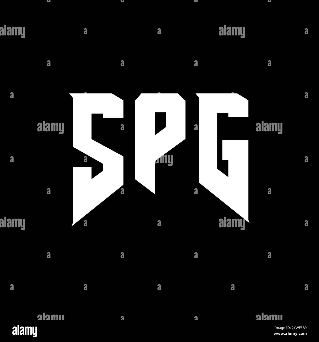 SPG letter logo design for technology company. SPG logo design black ...
