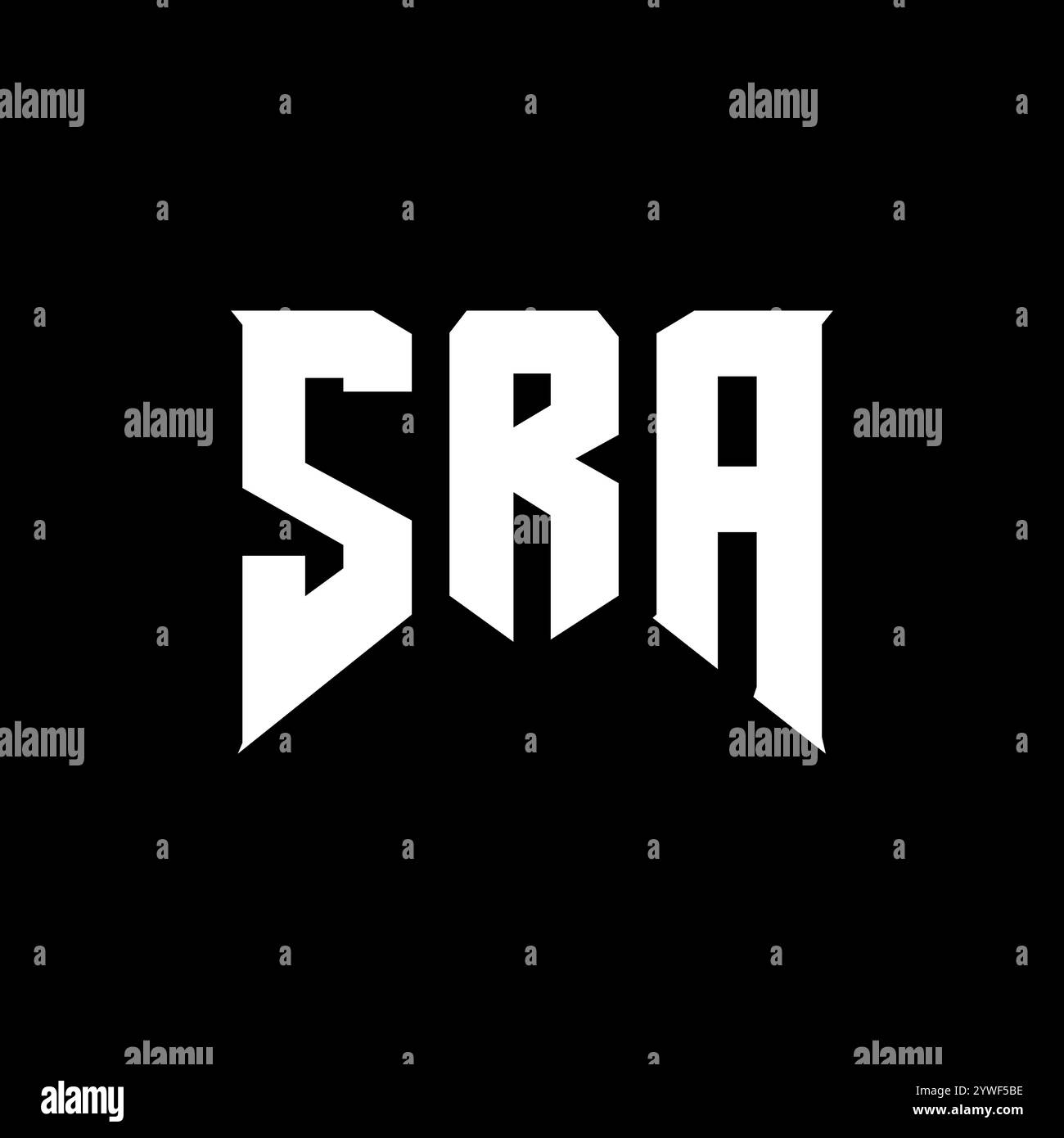 SRA letter logo design for technology company. SRA logo design black ...