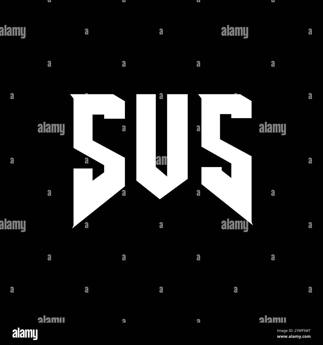 SUS letter logo design for technology company. SUS logo design black ...