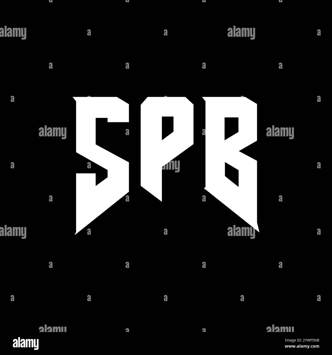 SPB letter logo design for technology company. SPB logo design black ...