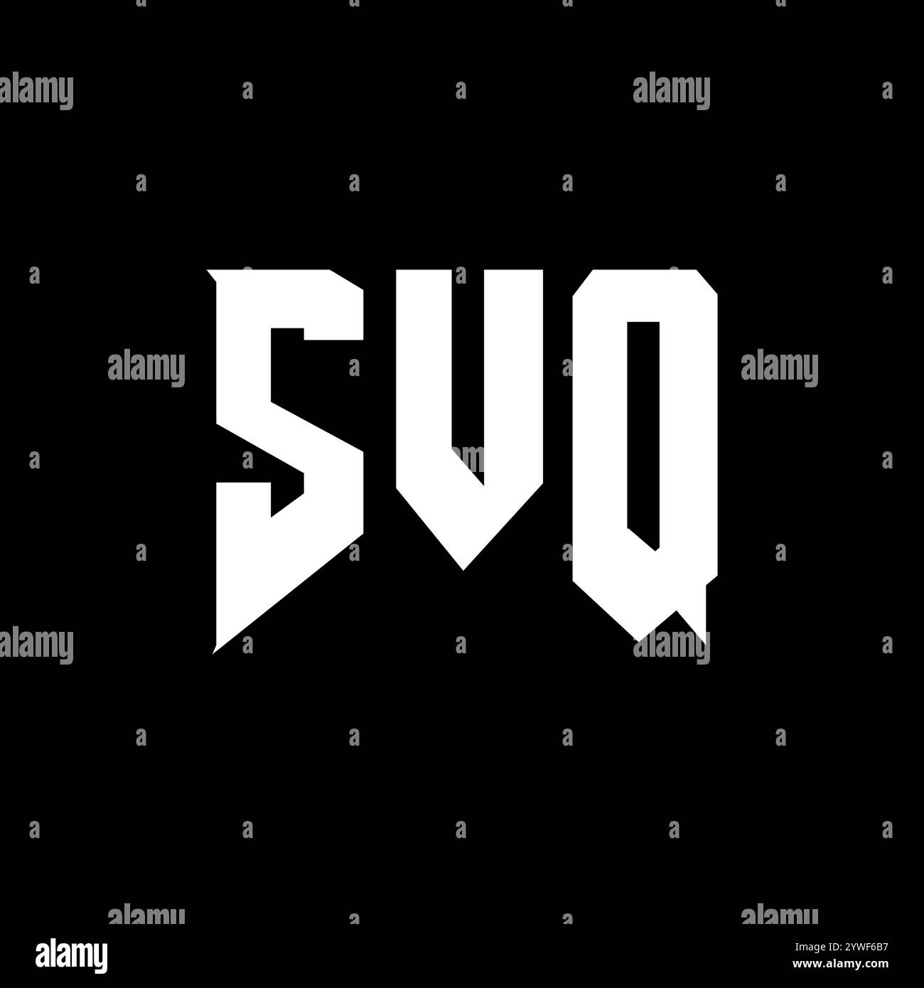 SVQ letter logo design for technology company. SVQ logo design black ...