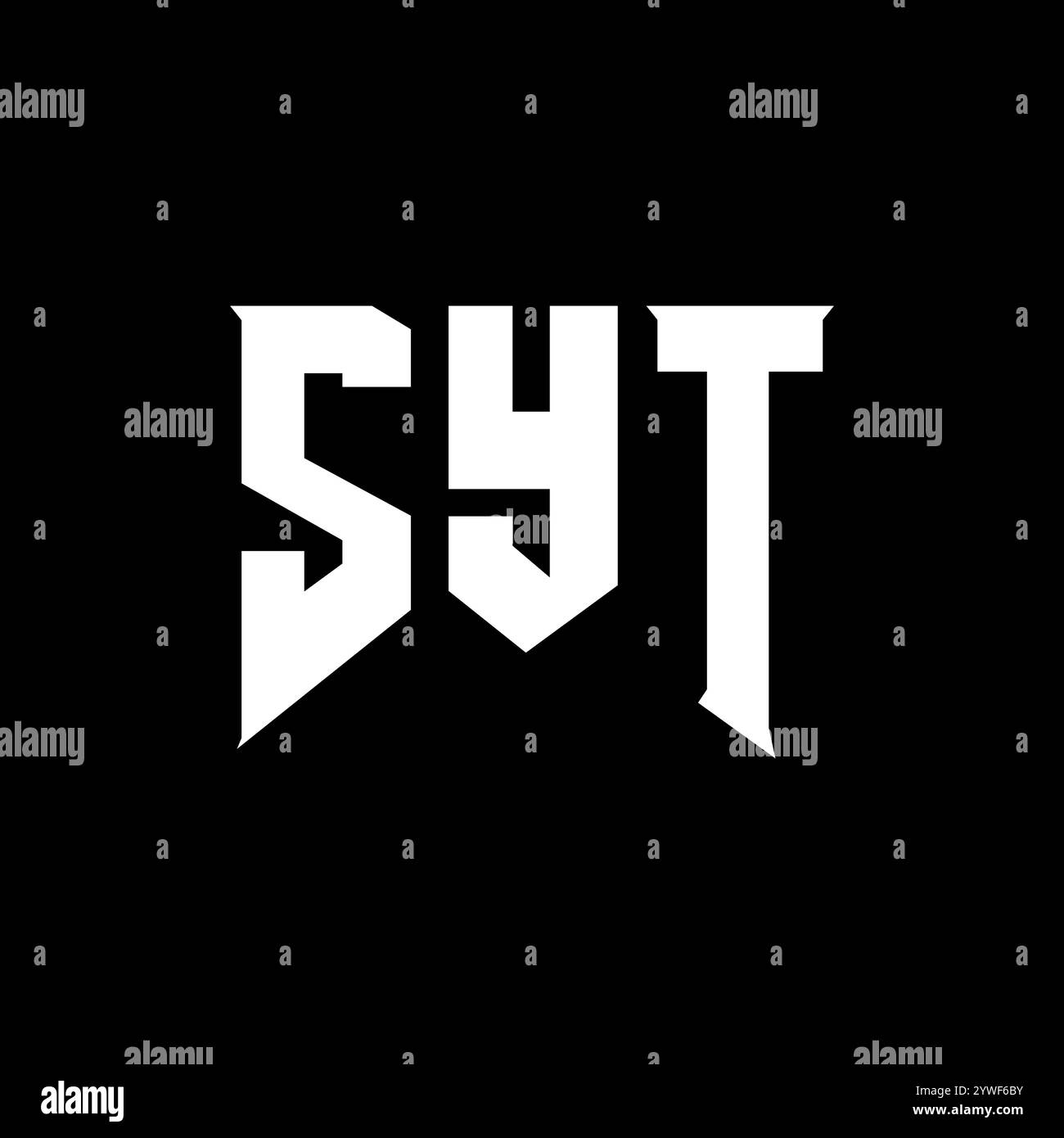 SYT letter logo design for technology company. SYT logo design black ...