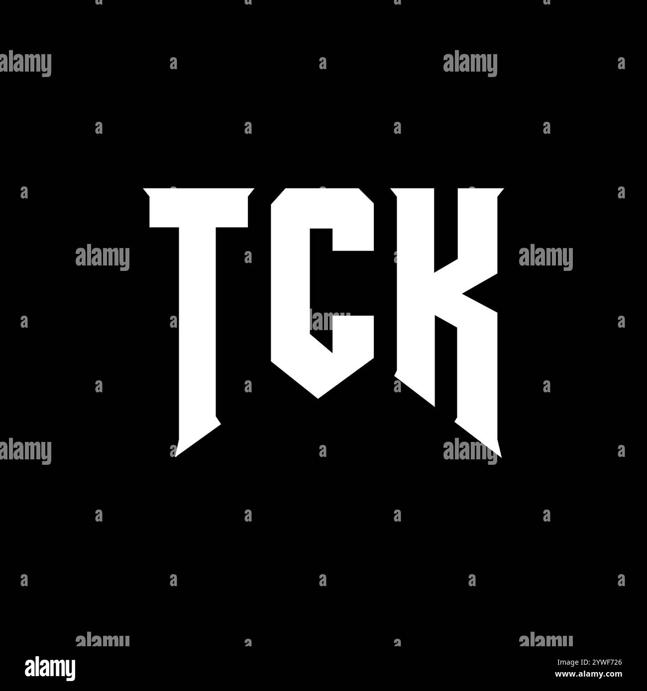 TCK letter logo design for technology company. TCK logo design black ...