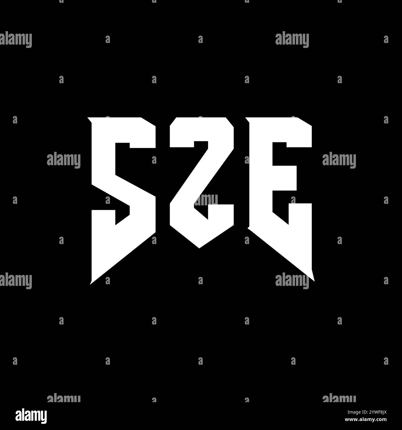 SZE letter logo design for technology company. SZE logo design black ...