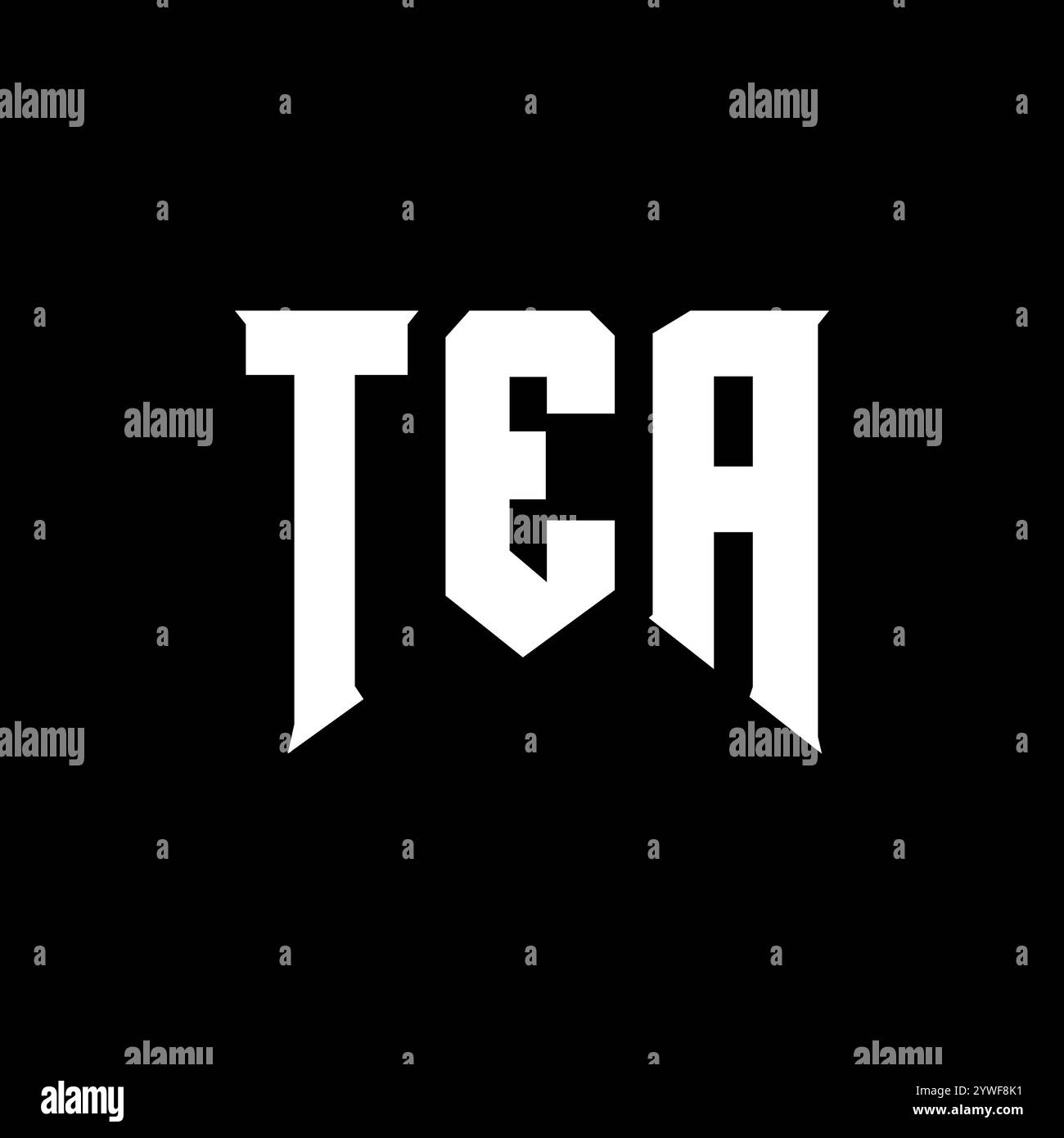 TEA letter logo design for technology company. TEA logo design black ...