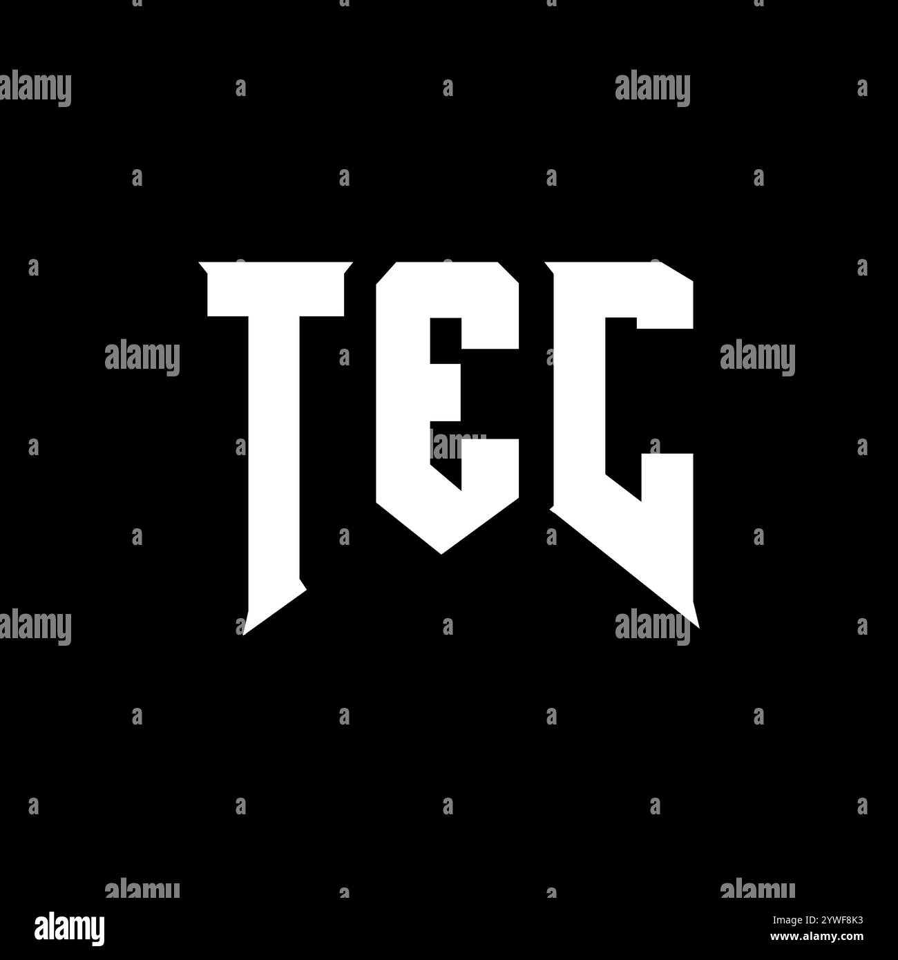 TEC letter logo design for technology company. TEC logo design black ...