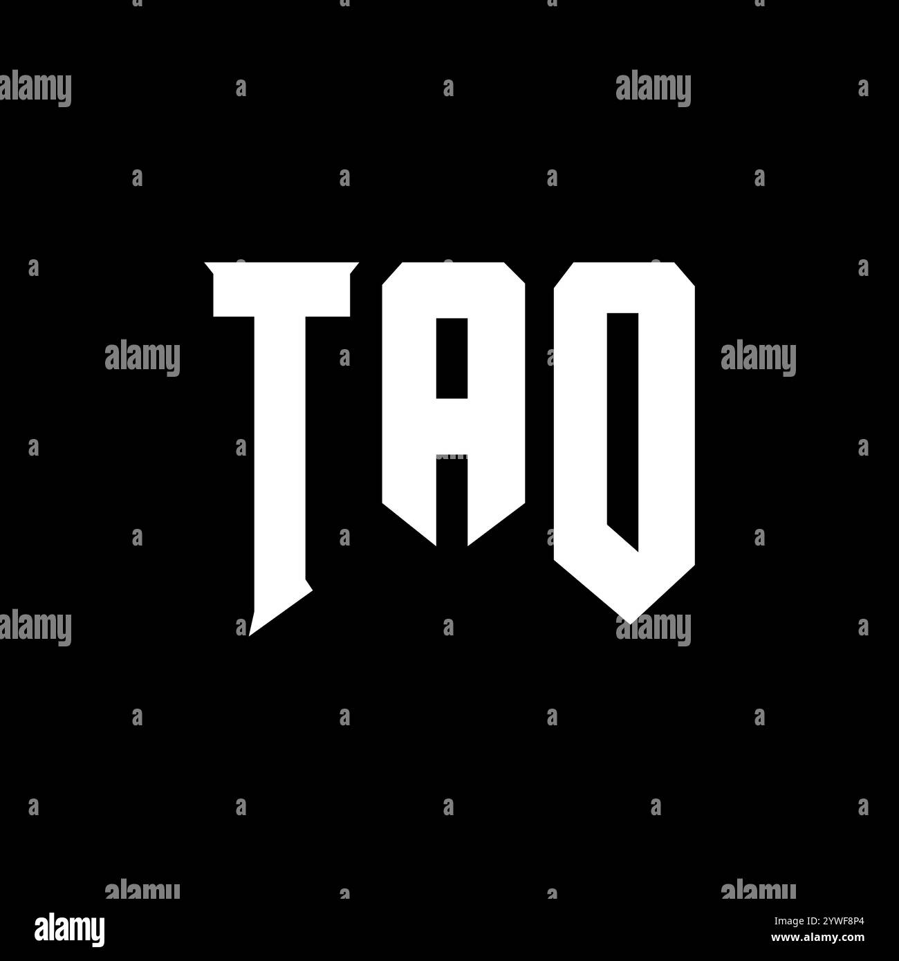 TAO letter logo design for technology company. TAO logo design black ...