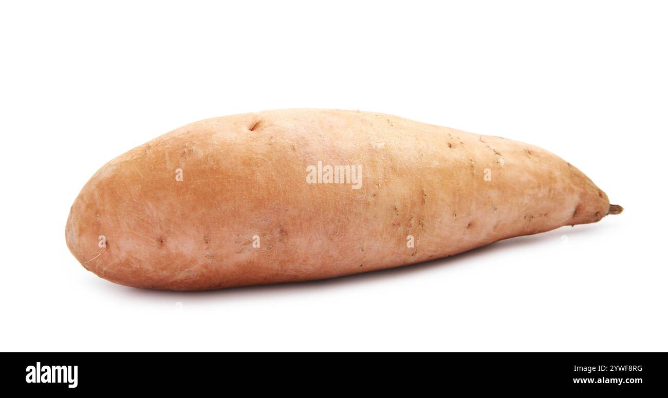 Fresh raw sweet potato isolated on white Stock Photo - Alamy