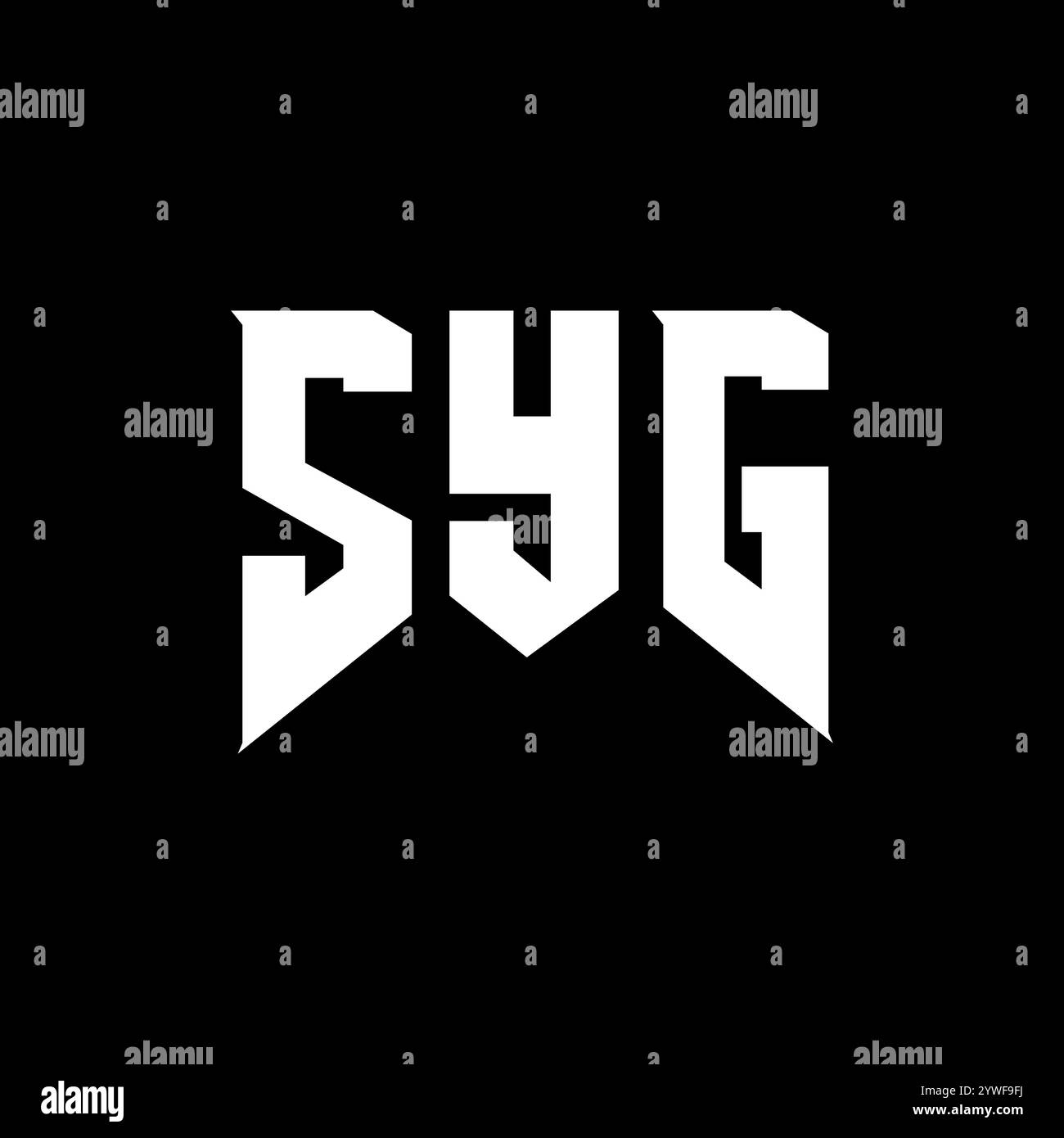 SYG letter logo design for technology company. SYG logo design black ...