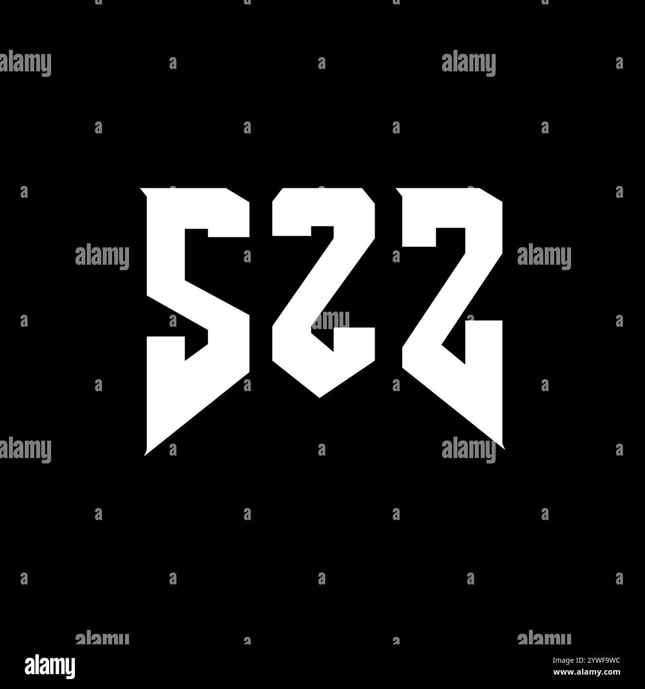 SZZ letter logo design for technology company. SZZ logo design black ...