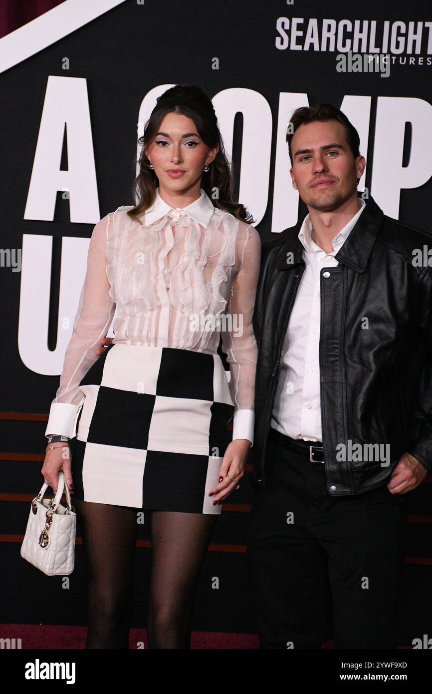 Hollywood, California, USA 10th December 2024 Madeleine White and Actor ...