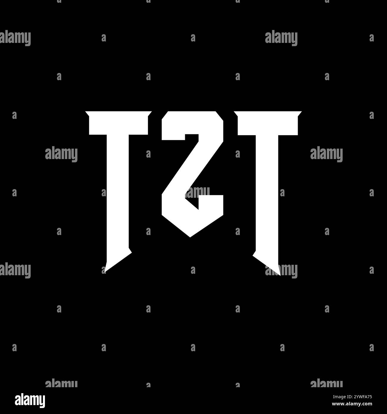 TZT letter logo design for technology company. TZT logo design black ...