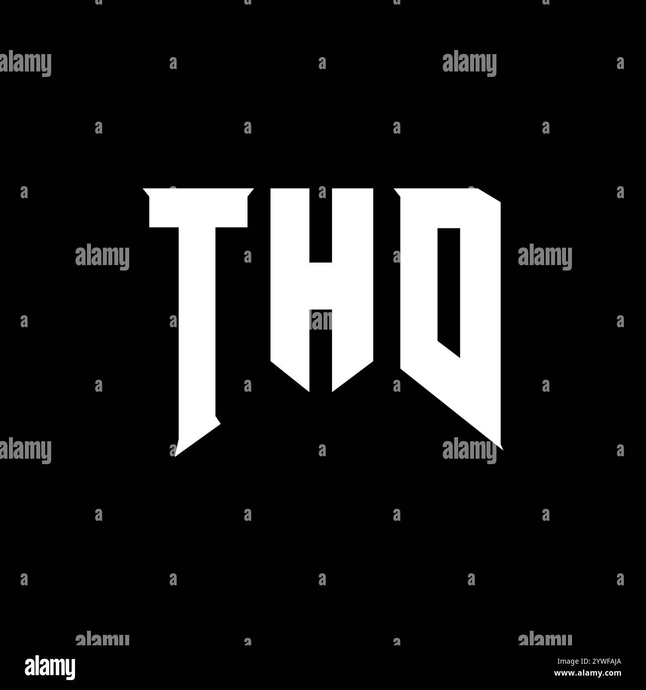 THD letter logo design for technology company. THD logo design black ...