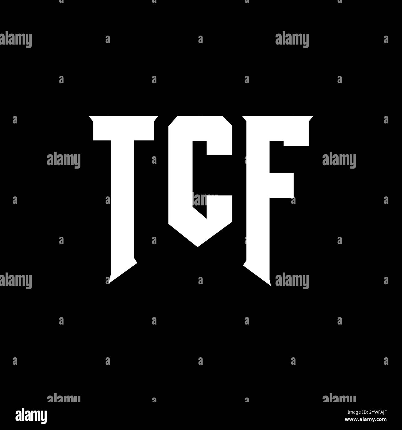 TCF letter logo design for technology company. TCF logo design black ...
