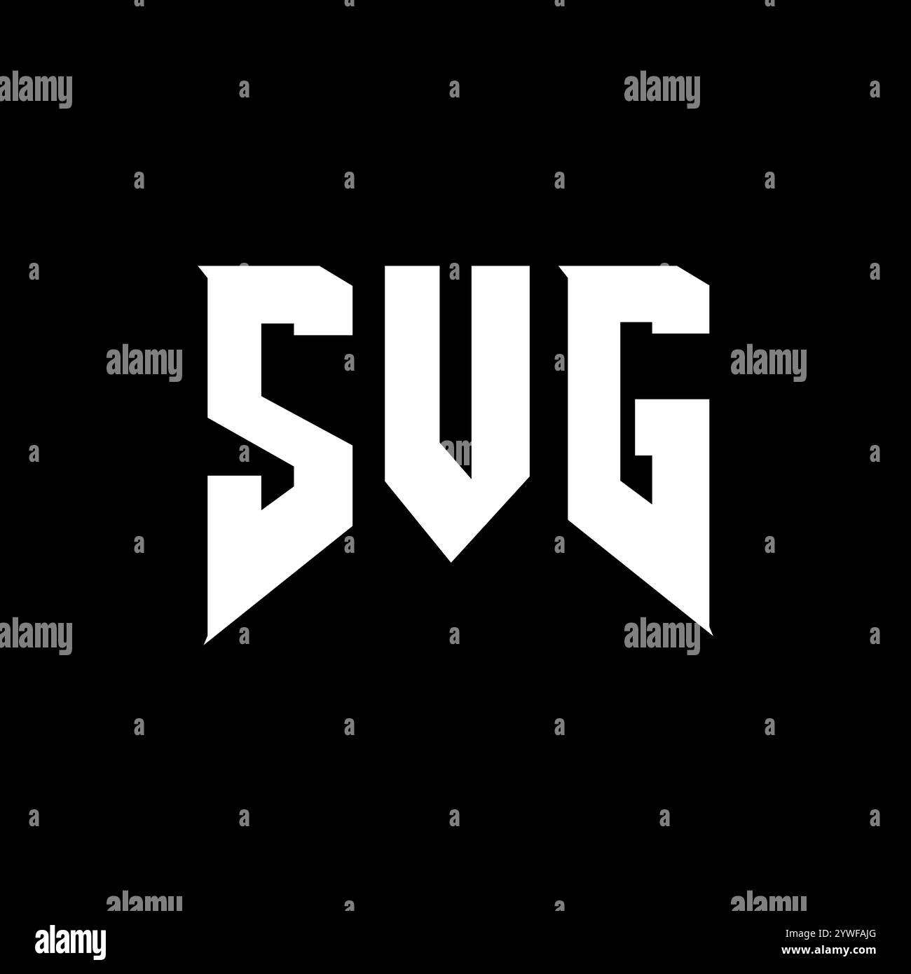 SVG letter logo design for technology company. SVG logo design black ...