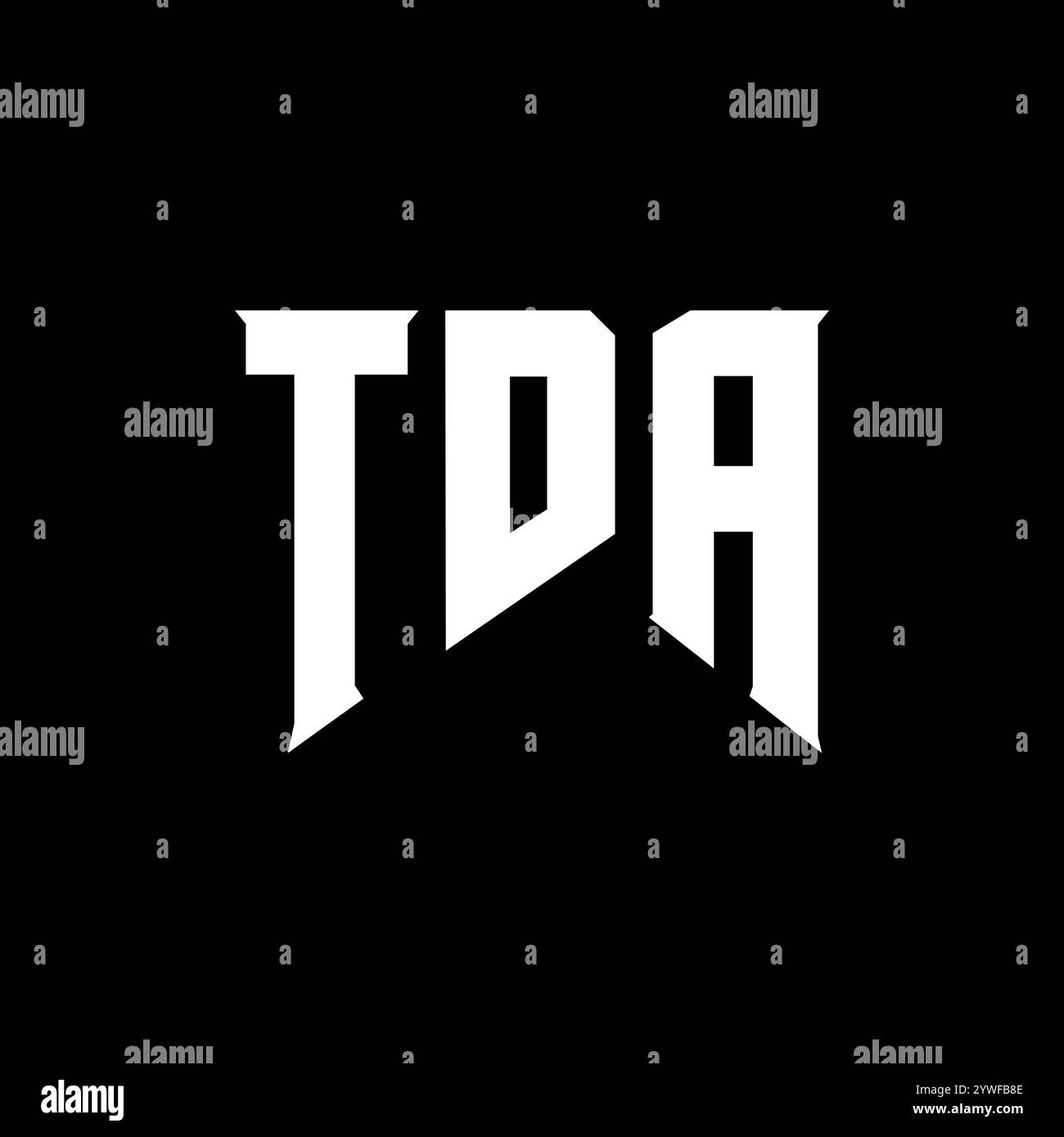 TDA letter logo design for technology company. TDA logo design black ...