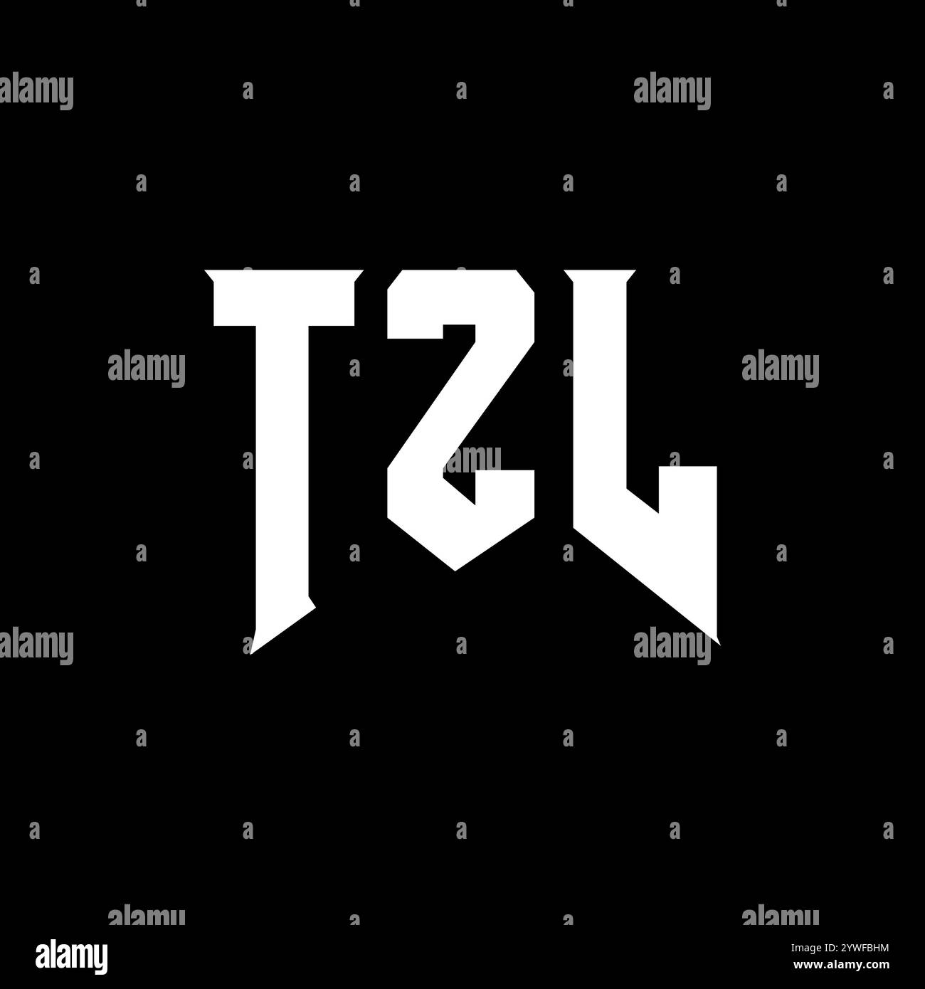 Tzl logo design Black and White Stock Photos & Images - Alamy