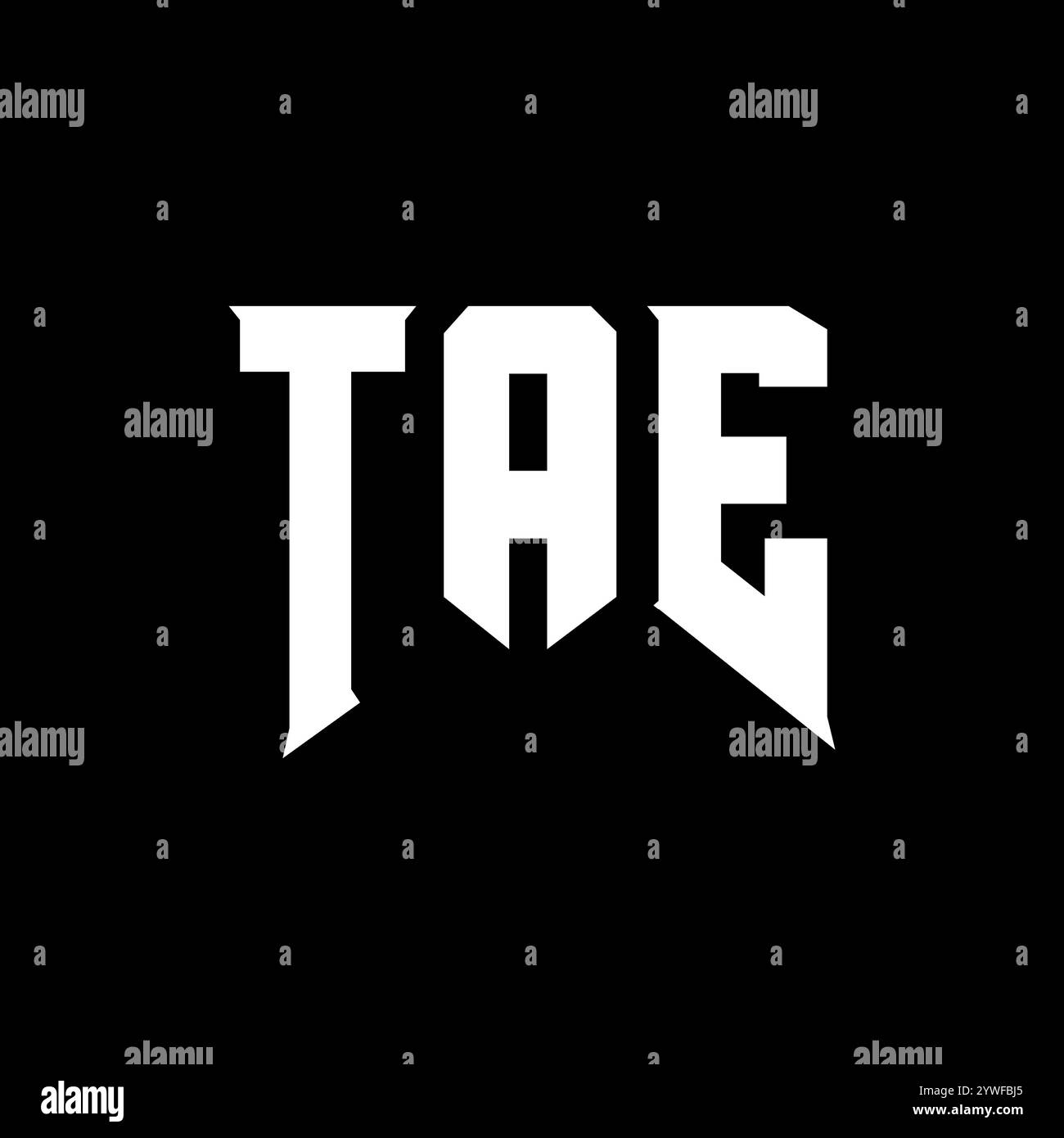 TAE letter logo design for technology company. TAE logo design black ...