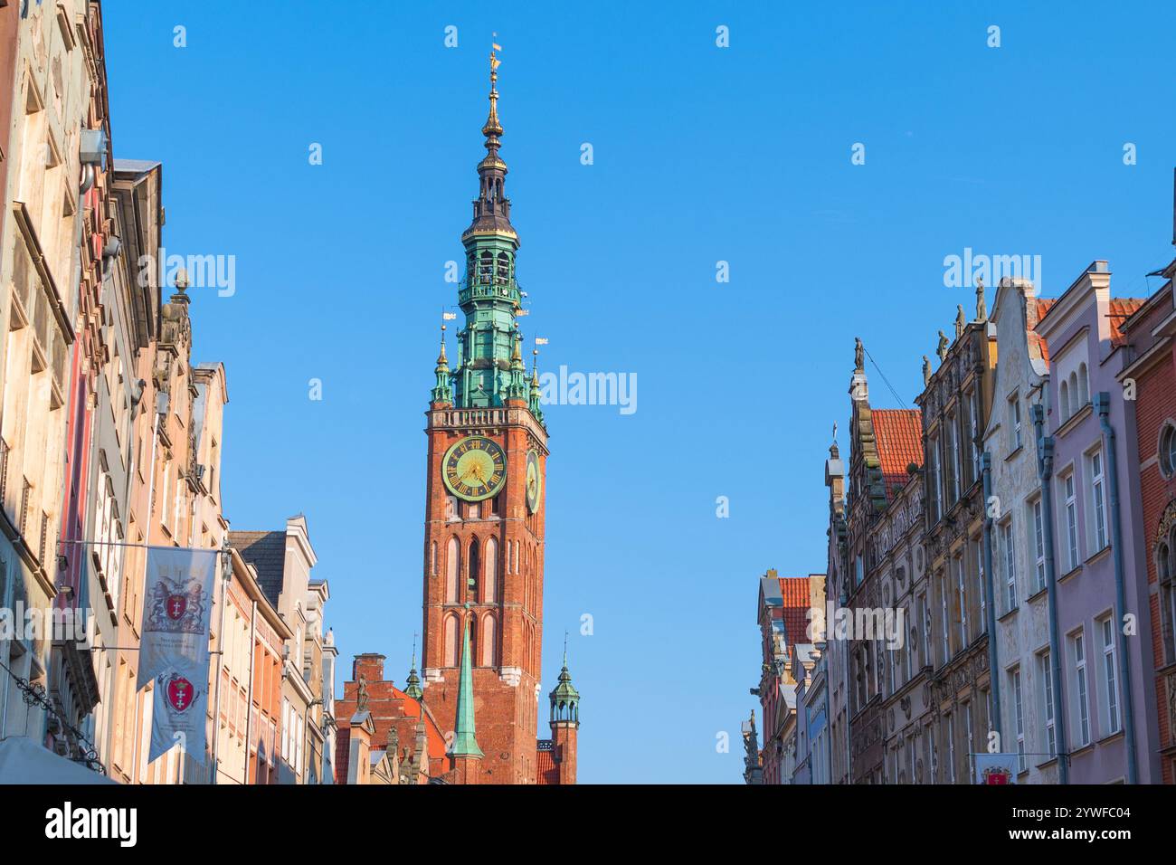 Gdansk Main Town Hall. a historic Ratusz. the Gdansk Main City. the ...