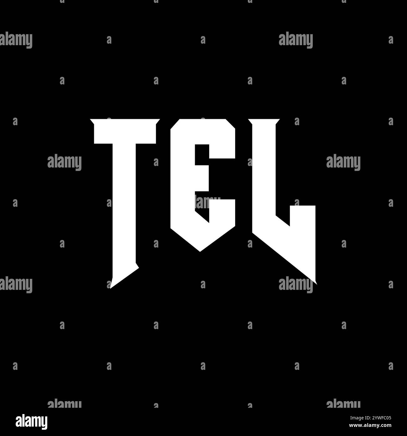 TEL letter logo design for technology company. TEL logo design black ...