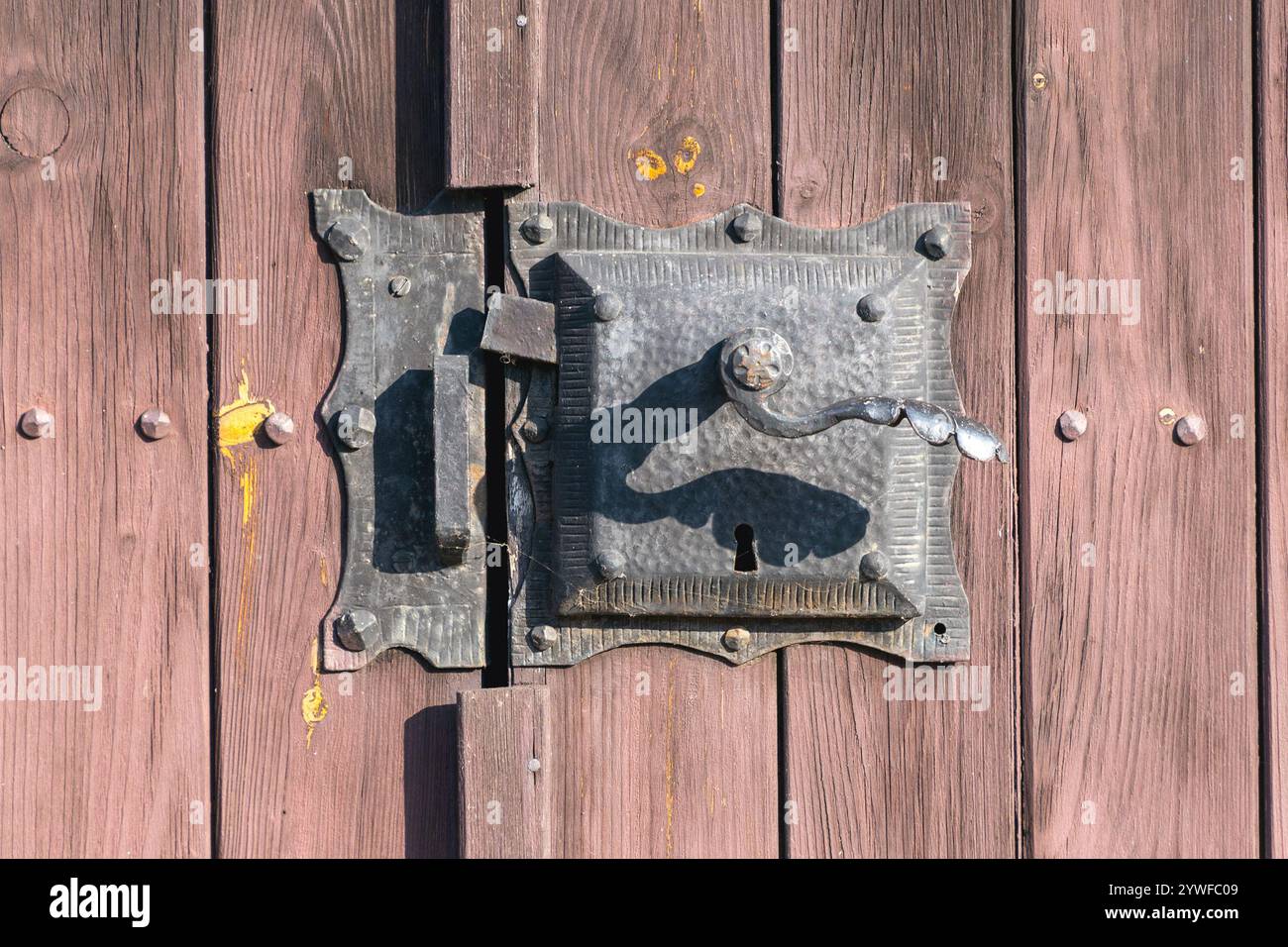 Medieval Wooden Door Latch