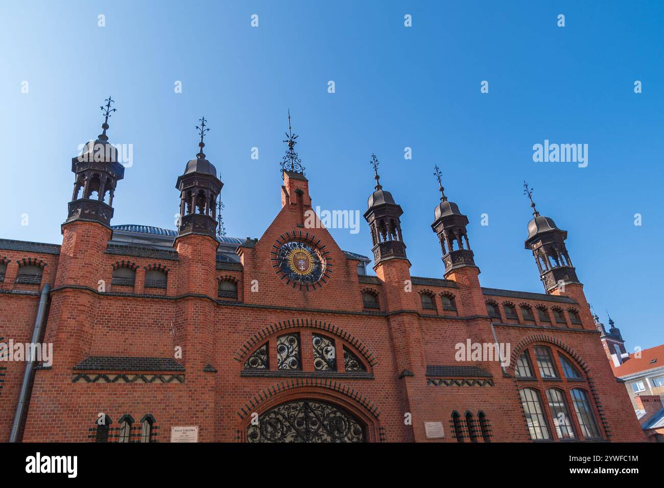 Market hall. Old town, Gdansk, Poland. Tourist attractions. Beautiful ...