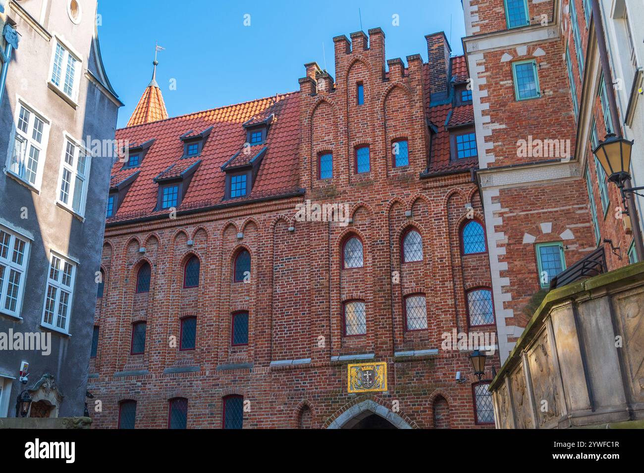 The Gothic St Mary's Gate. the Gdansk town gate. the Archaeological ...