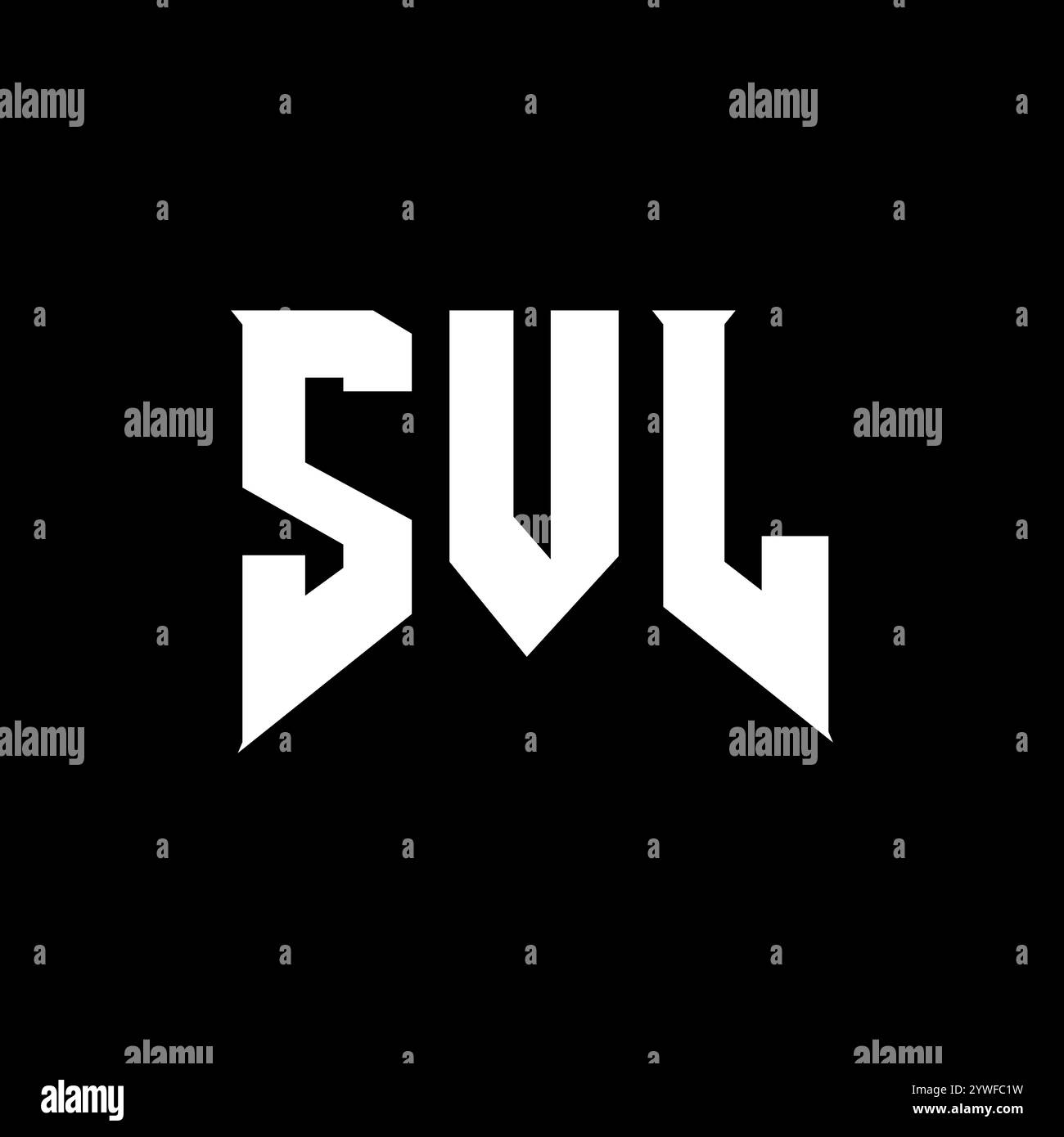 SVL letter logo design for technology company. SVL logo design black ...