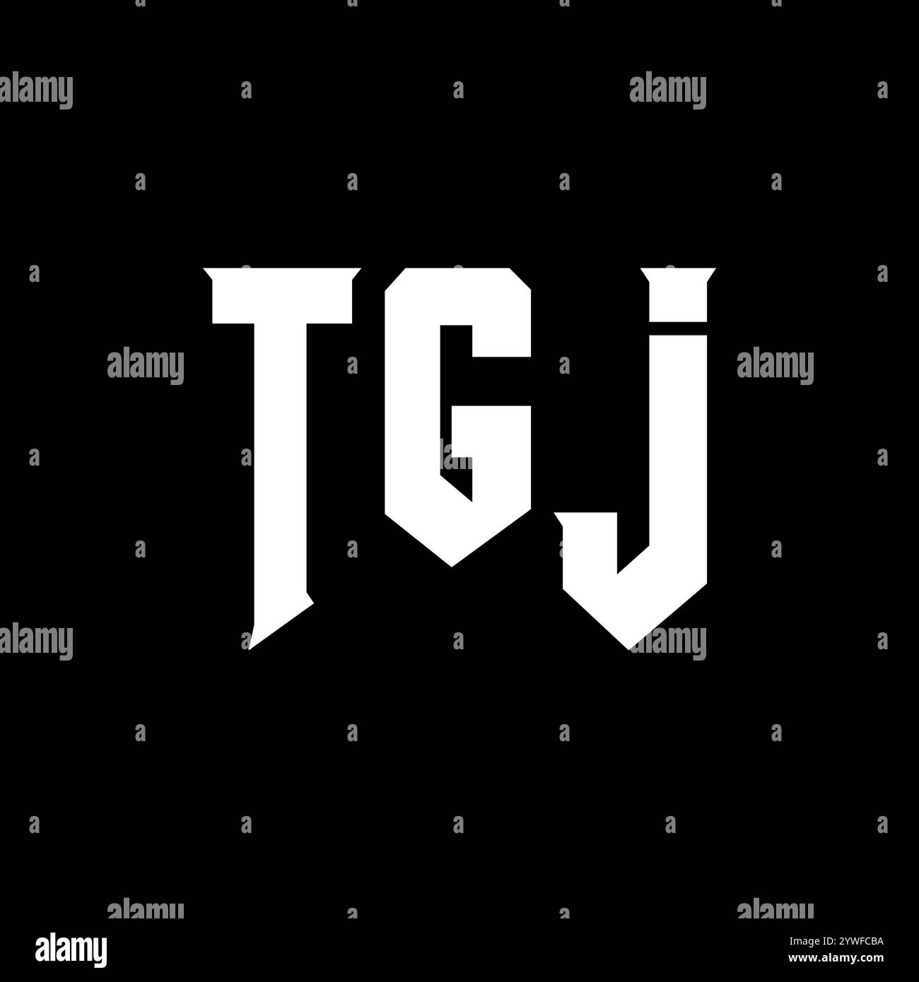 Tgj logo design hi-res stock photography and images - Alamy