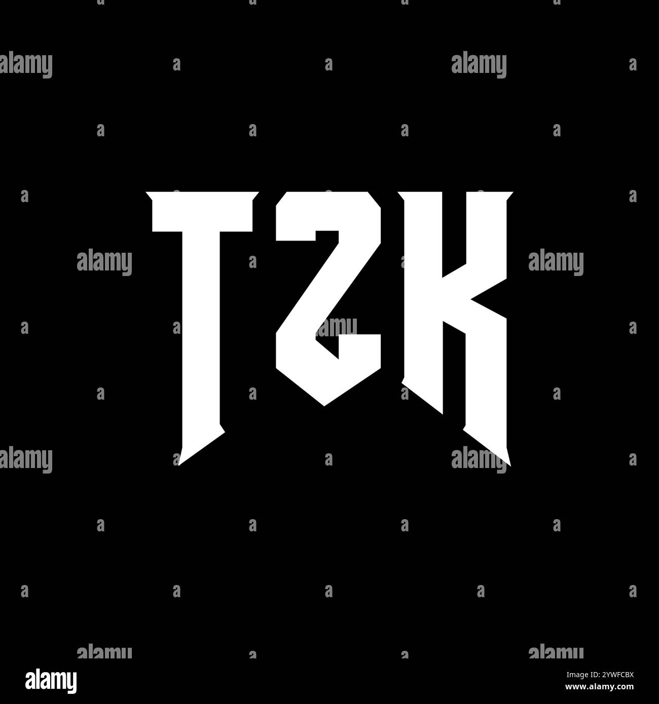 TZK letter logo design for technology company. TZK logo design black ...