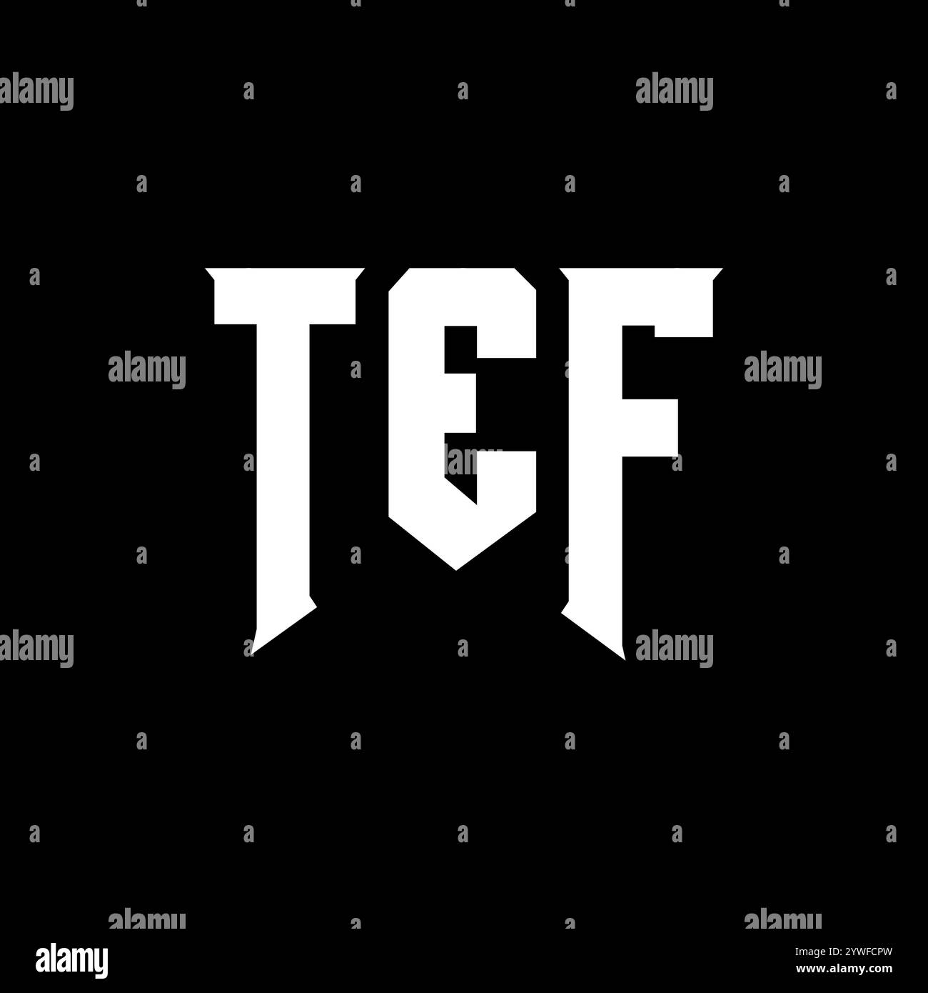 TEF letter logo design for technology company. TEF logo design black ...