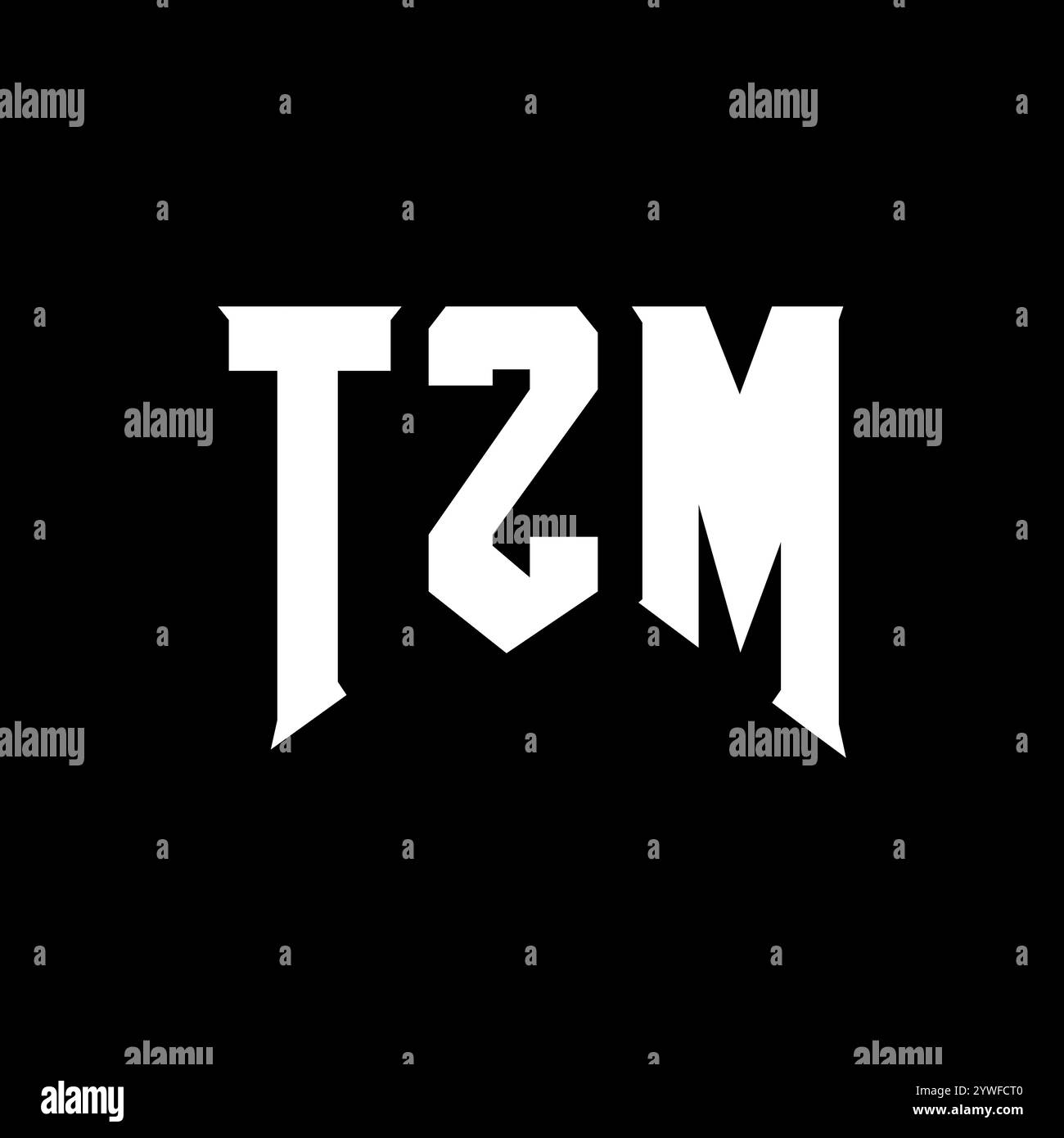 TZM letter logo design for technology company. TZM logo design black ...