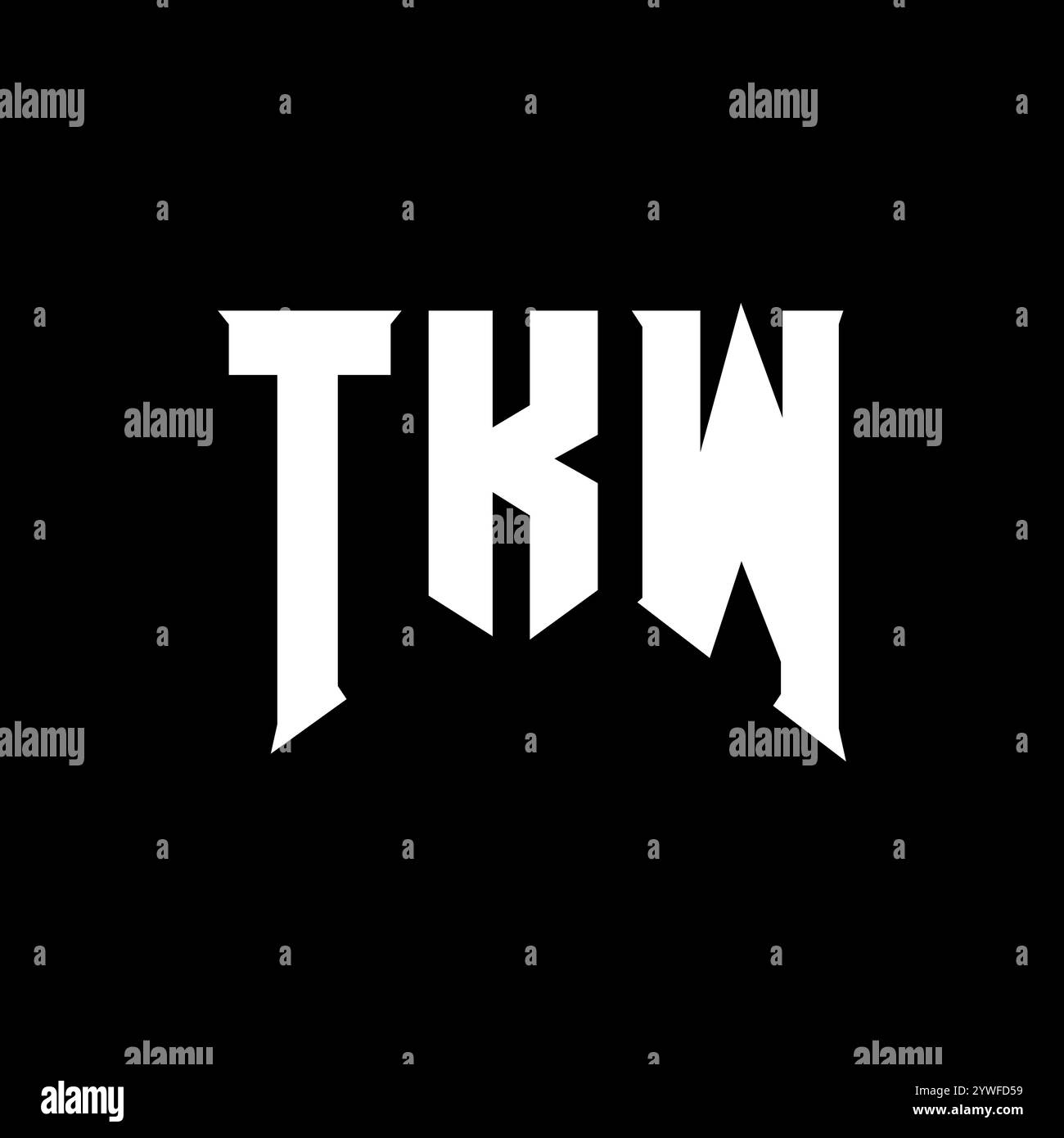 Tkw alphabet Stock Vector Images - Alamy