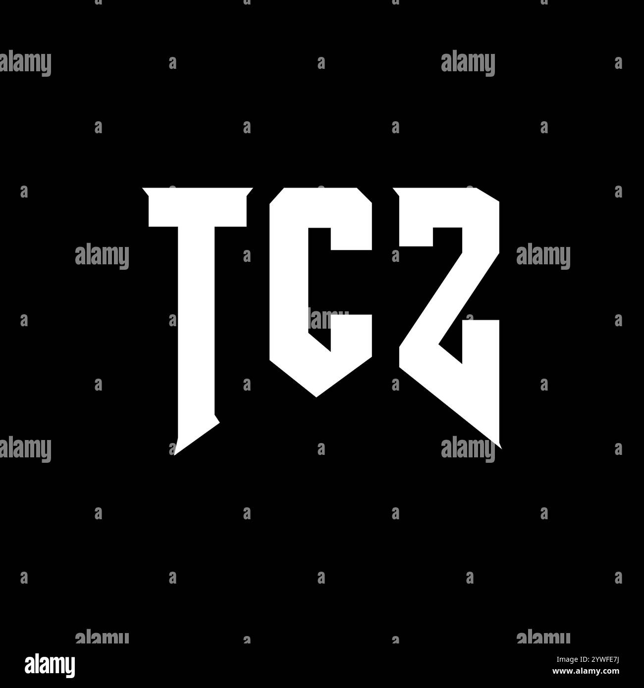 Tcz logo design Black and White Stock Photos & Images - Alamy