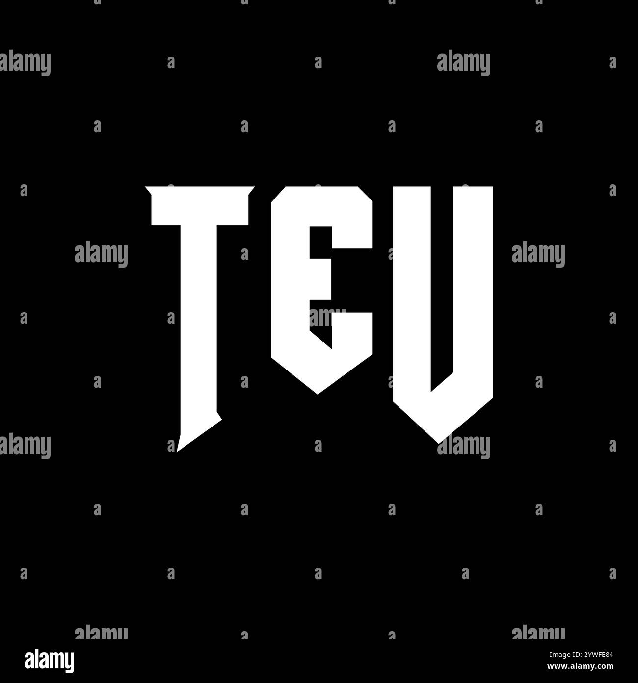 TEU letter logo design for technology company. TEU logo design black ...