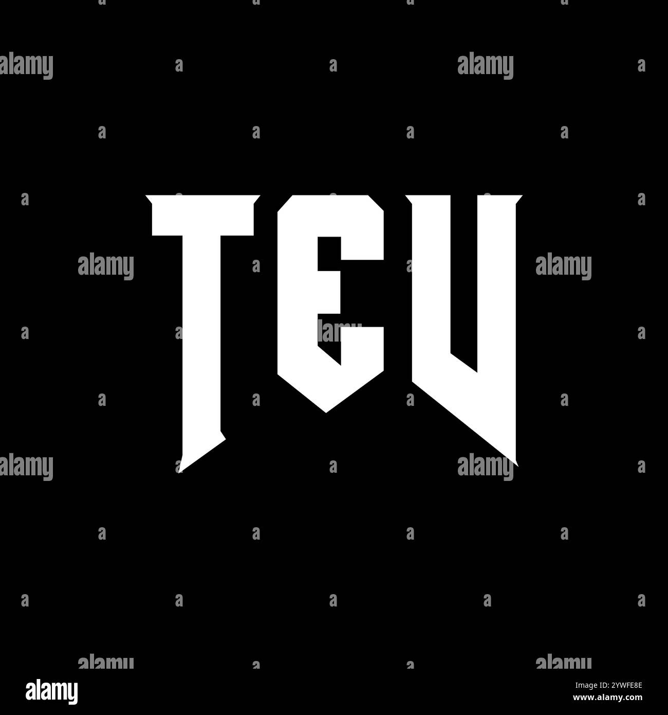 TEV letter logo design for technology company. TEV logo design black ...