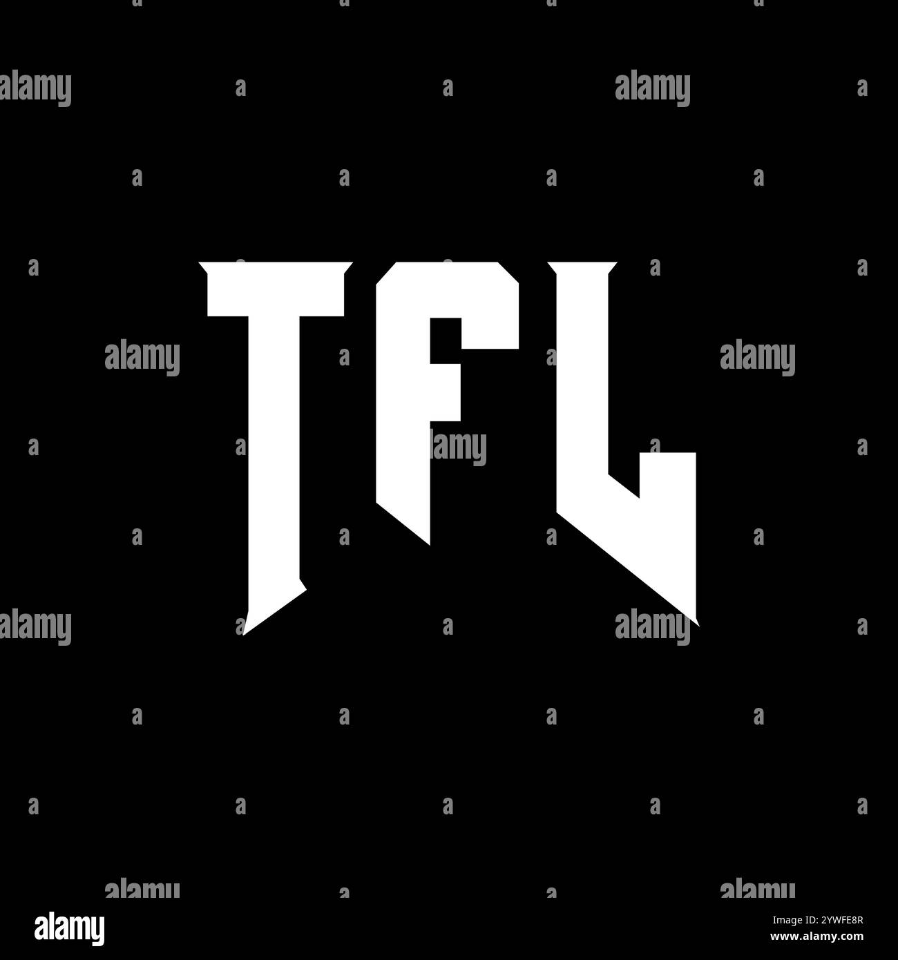 TFL letter logo design for technology company. TFL logo design black ...