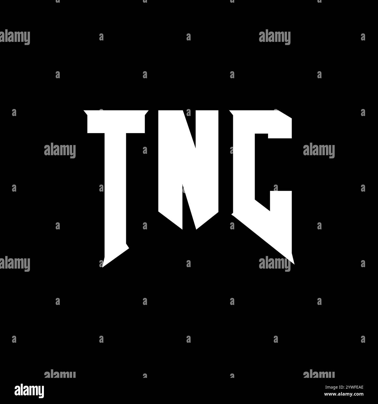 TNC letter logo design for technology company. TNC logo design black ...